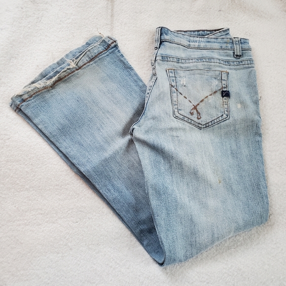 Vanity | Jeans | Vanity Dakota Distressed Flare Legboot Cut Jeans Sz ...